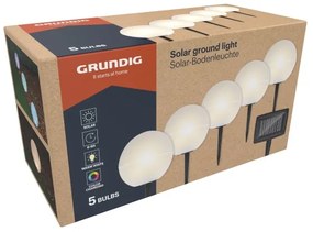 Grundig - SADA 5x LED RGBW  Solární svítidlo LED/3,2V 600 mAh IP44