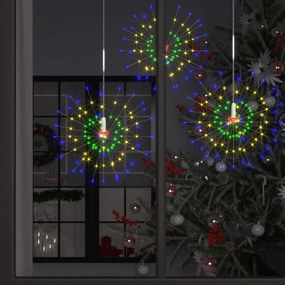 Venkovní vánoční ohňostroje 2 ks vícebarevné 20 cm 280 LED diod 328609