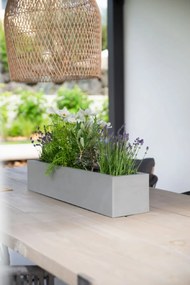 Truhlík FLOBO, sklolaminát, šířka 80 cm, šedá - beton design