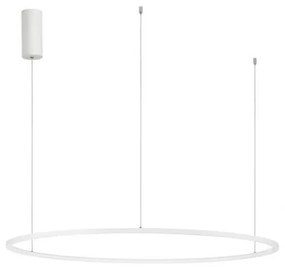 Minimalistický LED lustr Nova Luce Tarquin - bílá, 1000 mm, 59 W LED, 2144 lm