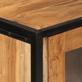 Koupelnová skříňka 40x27x190 cm železo a masivní akáciové dřevo 3217118