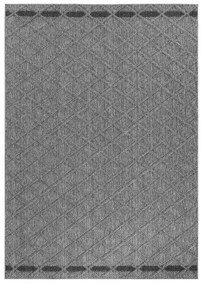 Ayyildiz, Kusový koberec Patara 4953 Grey – na ven i na doma, 80x250, šedá, chodba / předsíň