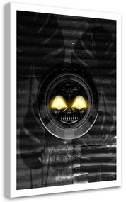 Gario Obraz na plátně Žlutá hudební vlna - Rubiant Rozměry: 40 x 60 cm