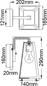 Venkovní světlo na fasádu Elstead DELISON S 1xE27 IP44