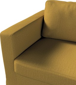 Potah na pohovku IKEA  Karlstad 3-místná, nerozkládací, dlouhý barva žlutá látka pletený vzor