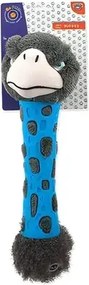 BEFUN Hračka pro psy pštros / Plyš, TPR guma / 38 cm / Šedá / Pro štěň