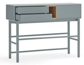 Modro-šedý konzolový stolek 35x120 cm Corvo – Teulat