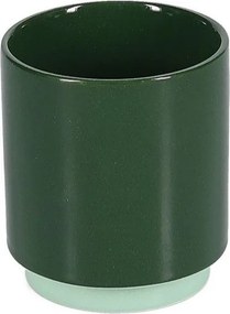 Tmavě zelený kameninový šálek 270 ml Duo – ONA
