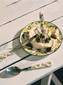 Sinsay - Sada příborů s motivem citronů 12 pack - žlutá