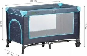 ECOTOYS Postýlka cestovní 610 Modrá