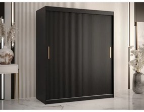 Šatní skříň Towiro Slim 1 150, Barva: černá