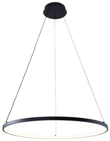 Moderní LED lustr Breno 60 černá