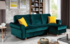 Casarredo - Komfort nábytek Rohová sedací souprava SALEM, rozkládací s úložným prostorem, výběr barev | potah: casablanca 2311