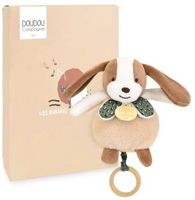 Doudou Plyšový pes hrající melodii 20 cm