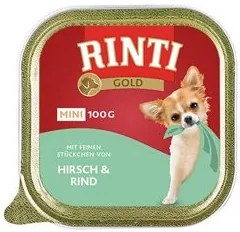 Finnern GmbH & Co. KG Rinti Dog Gold Mini vanička jelen+hovězí 100g