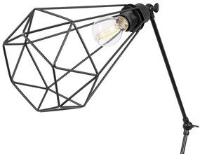 Toolight - Podlahová lampa Reno 1xE27 60W 300216 Diament, černá, OSW-06963