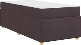 Rám postele s matrací Tmavě hnědá 80 x 200 cm textil 3399317
