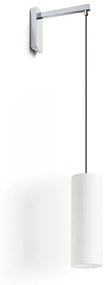 RENDL R13284 HUDSON nástěnná lampa, s ramenem bílá chrom