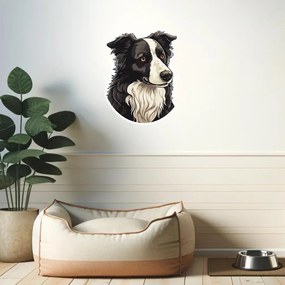 PIPPER. Nálepka Border kolie Velikost: 60cm
