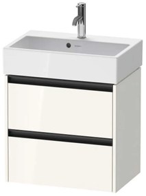 Duravit Ketho.2 - Umyvadlová skříňka 55x58x39 cm, 2 zásuvky, lesklá bílá K25273022220000