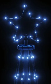 vidaXL Vánoční stromek kužel 310 ch LED diod 100 x 300 cm [343492] Barva: Modrá