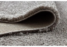 Kusový koberec Shaggy Berta hnědý 80x150cm