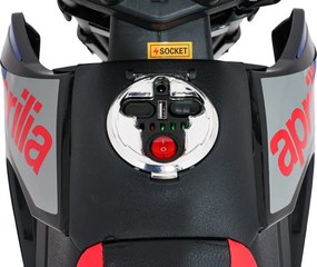 Elektrická motorka Aprilia RX modrá