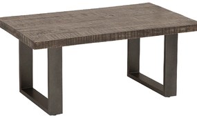 Massive home | Šedý konferenční stolek z mangového dřeva Iron craft 100 cm 38661
