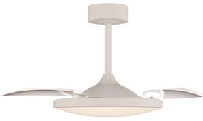 Matra 9008 Slim Mini, rozvinovací ventilátor se svítidlem a dálk. ovladačem, LED 45W 2700-5000K, bílá, průměr 41/90cm