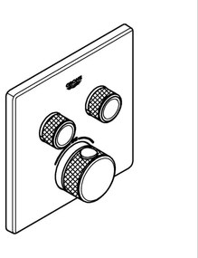 GROHE 29124A00 - Termostatická baterie GROHTHERM SMARTCONTROL grafit