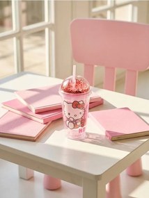 Sinsay - Hrnek s víčkem a brčkem Hello Kitty - vícebarevná