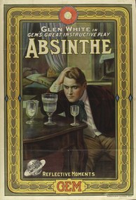 Plechová cedule Absinthe Velikost: A4 (30 x 20 cm)