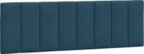 Postel s matrací Hanko modrá 160 x 200 cm samet 3208608