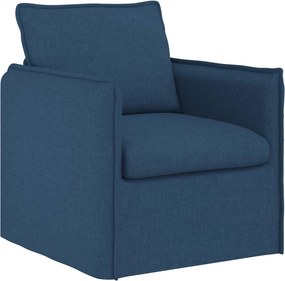 Set pohovek 2 ks Modrá Textil 3407529