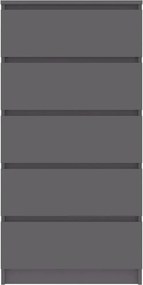 vidaXL vidaZL Příborník se zásuvkami 60 x 35 x 121 cm dřevotříska [801411] Barva: Betonová šedá