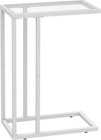 Odkládací stolek Vasagle Rivet 30 cm čirý/bílý