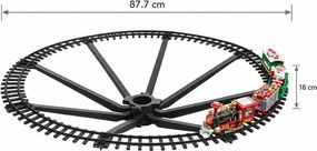 Vánoční vláček s kolejemi, na baterie, Ø 87,7 cm, 23 prvků