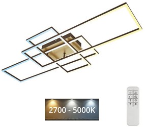 Brilo | Brilo - LED Stmívatelný přisazený lustr FRAME LED/51W/230V hnědá/zlatá + DO | BL1271