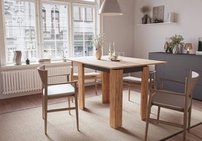 VerDesign LILY rozkládací jídelní stůl, kraft zlatý-antracit