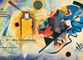 EUROGRAPHICS Puzzle Žlutá, červená, modrá / 1000 dílků / 67,6 × 48,9 c