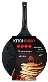 Pánev na lívance KITCHISIMO 26 cm černá