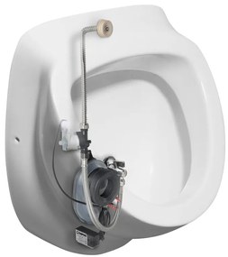 Sapho, DYNASTY urinál s automatickým splachovačem 6V DC, zakrytý přívod vody, 39x48 cm