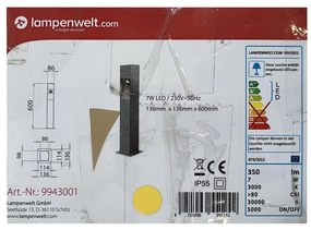 Lampenwelt | Lampenwelt - LED Venkovní sloupkové svítidlo AMELIA LED/7W/230V IP55 | LW0688