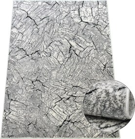 BE Koberec Miami Plus MIAMI PLUS 0300 GREY - šedý obdélníkový Rozměr: 40x60 cm