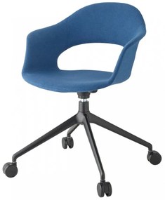 SCAB - Židle LADY B POP na kolečkách - modrá/černá