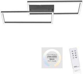 Stropní světlo leuchten direkt 14140-18 - led stmívatelné stropní svítidlo iven 2xled/13,5w/230v + dálkové ovládání