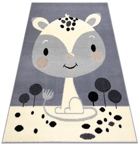 Dětský kusový koberec BCF FLASH 3995 - Liška šedý Rozměr: 160x220 cm