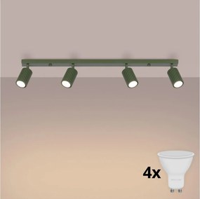 Brilagi - LED Bodové svítidlo CRESTO 4xGU10/10W/230V zelená