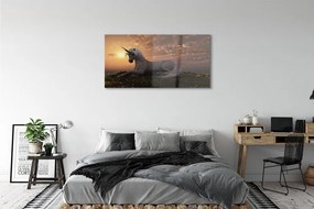 akrylový obraz Unicorn horské slunce 125x50 cm