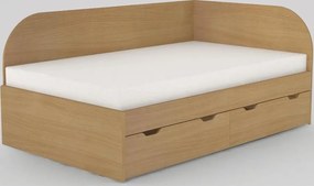 Dřevona - Elitte Dětská postel REA GARY 120x200 s úložným prostorem, pravá, BUK